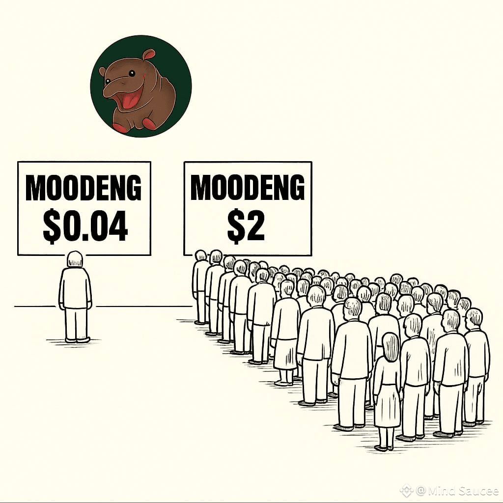 #Moodeng is still on the rise while the whole market takes | Mind ...