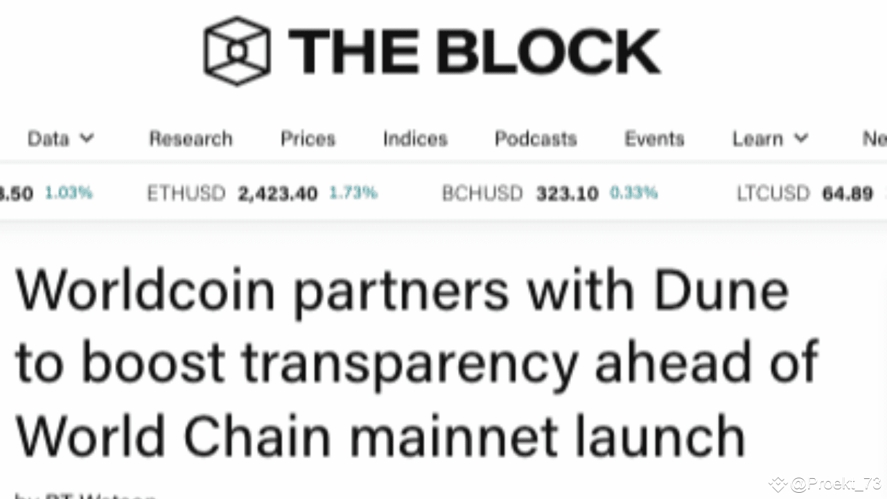 Worldcoin (WLD) Partners with Dune Analytics Ahead of World Chain Mainnet Launch | Proekt_73 on ...
