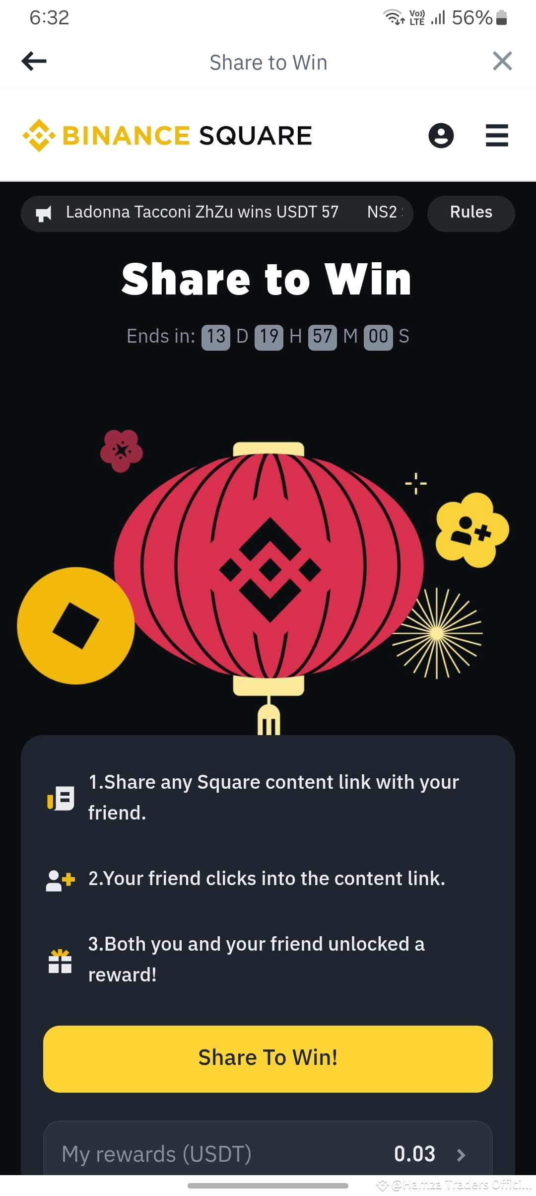 Click and Claim More Rewards 🎁 | Hamza Traders Official on Binance Square