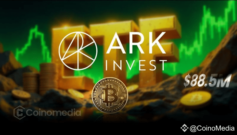 Ark Invest Bitcoin ETF Adds $88.5M in BTC | CoinoMedia on Binance Square