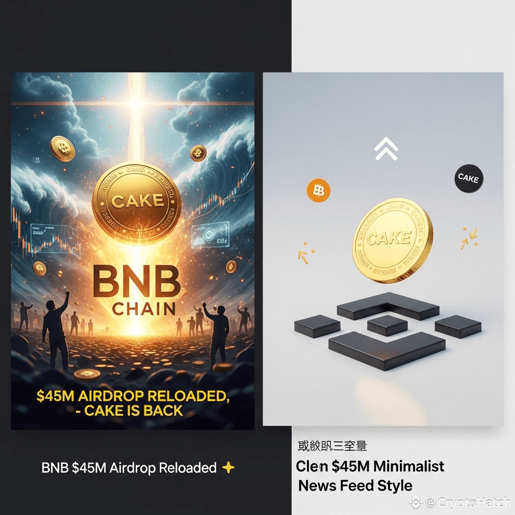 🍰 BNB Chain Drops $45M Bombshell 💥 $CAKE Holders Rejoice! | CryptoHatch ...