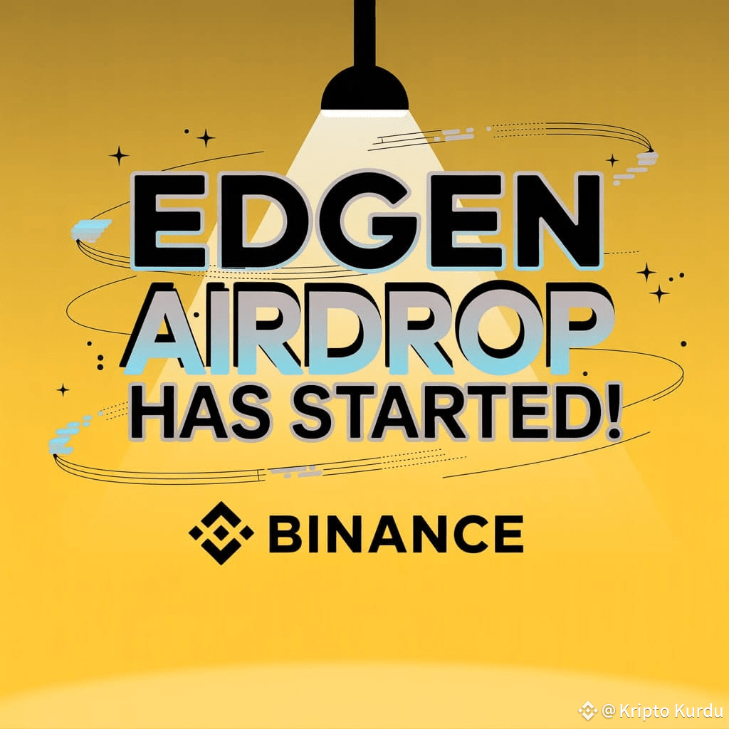 New airdrop opportunity on Binance Alpha: $EDGEN #BinanceAl | Kripto Kurdu on Binance Square