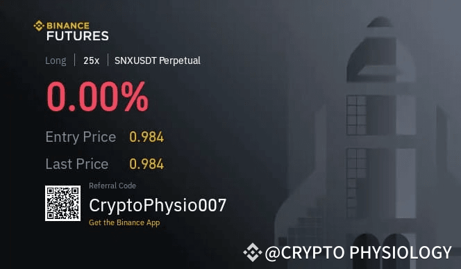 $SNX #SNX/USDT Buy Now At CMP Target 1.2 1.5 2 2.5 Stop | CRYPTO PHYSIOLOGY on Binance Square