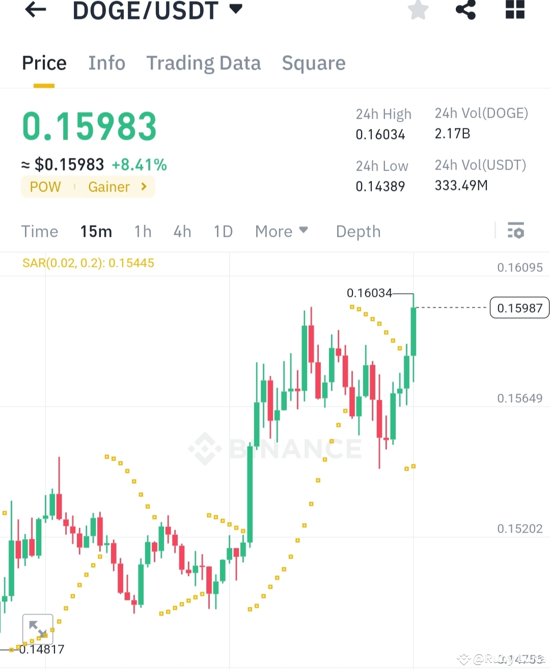 Technical Analysis of DOGE/USDT on Binance Current Overview | Ruby Luna on Binance Square
