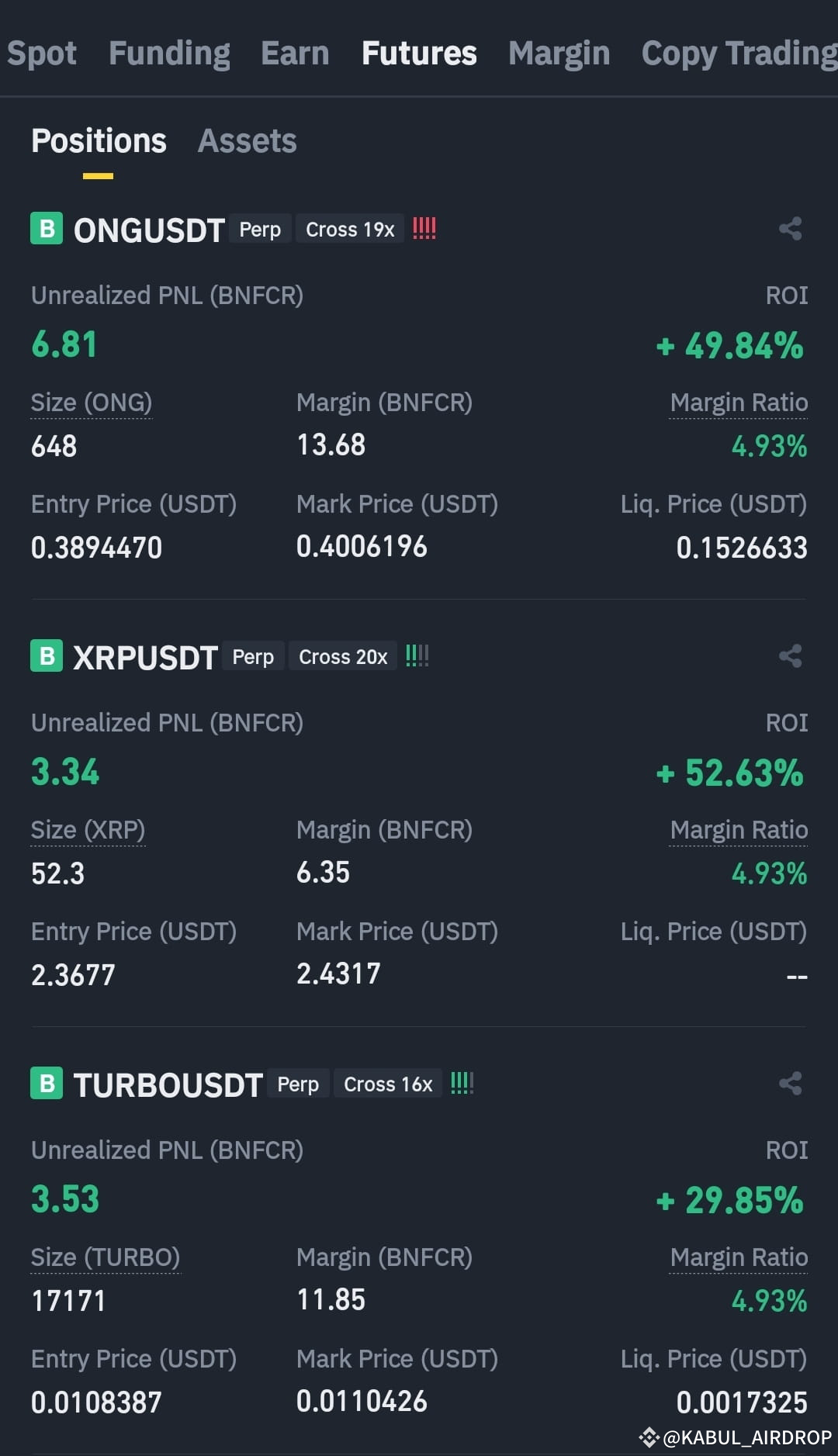 #ONG #XRP #TURBO 😍 follow me for signals.... | KABUL_AIRDROP on Binance ...