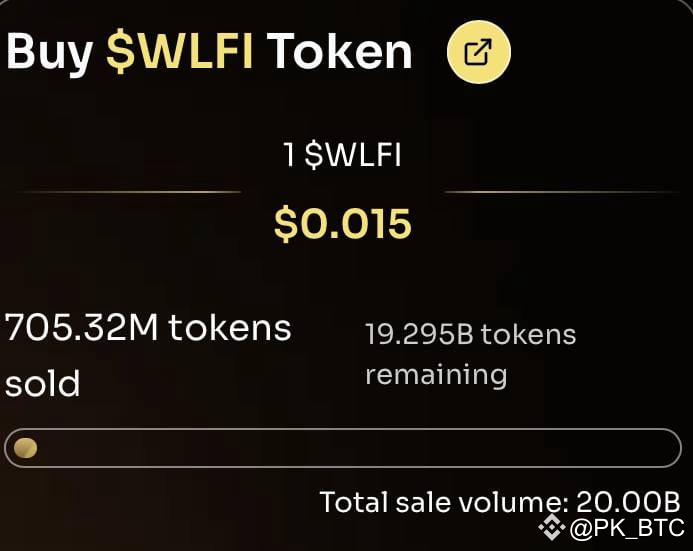 World Libery Financial sold 705 million tokens #WLFI (~$10. | _Genie_ ...