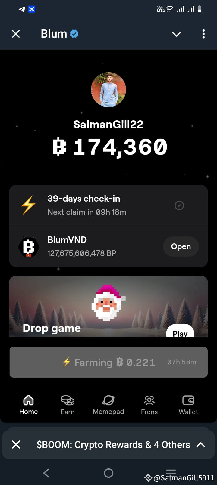 I'm distribution my blum coins with you so send me your wall ...