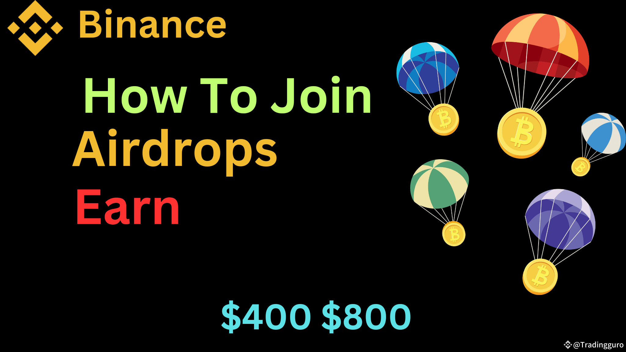 Alert🚨 How To Join Airdrops on Binance And Earn up to $400 to $800 on binance🚨 👇👇 | Tradingguro ...