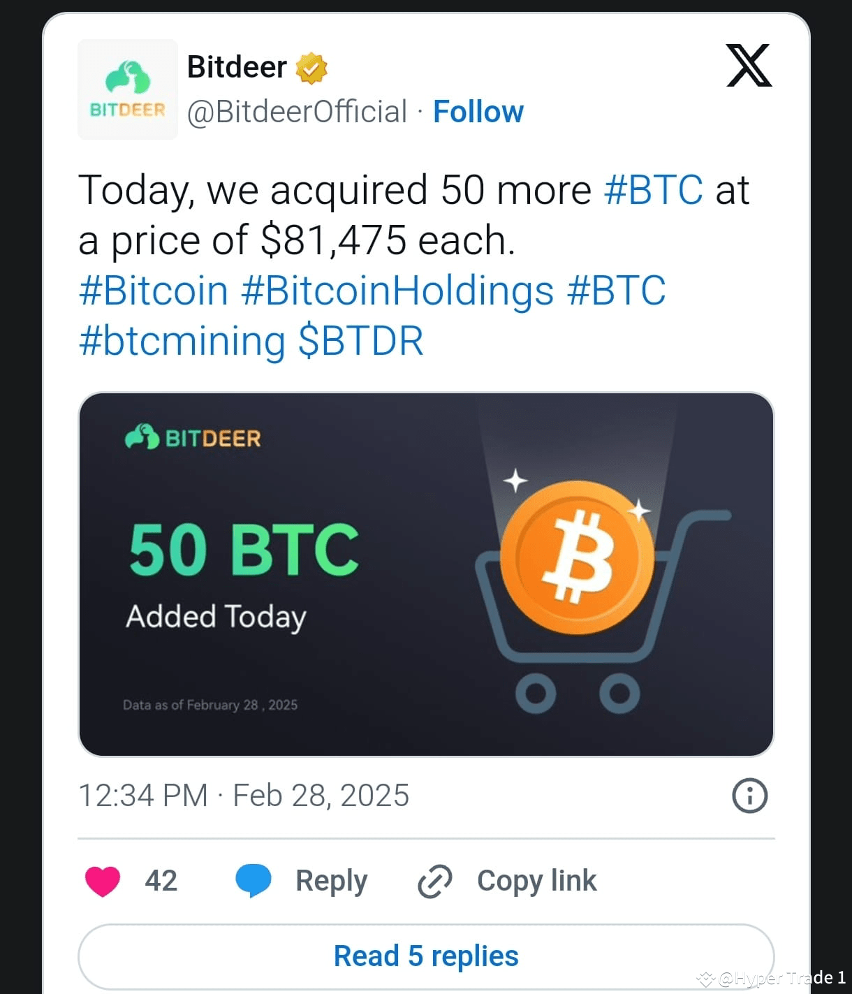 Crypto miner Bitdeer invests $4m in Bitcoin ($BTC ) amid pri | Whale ...