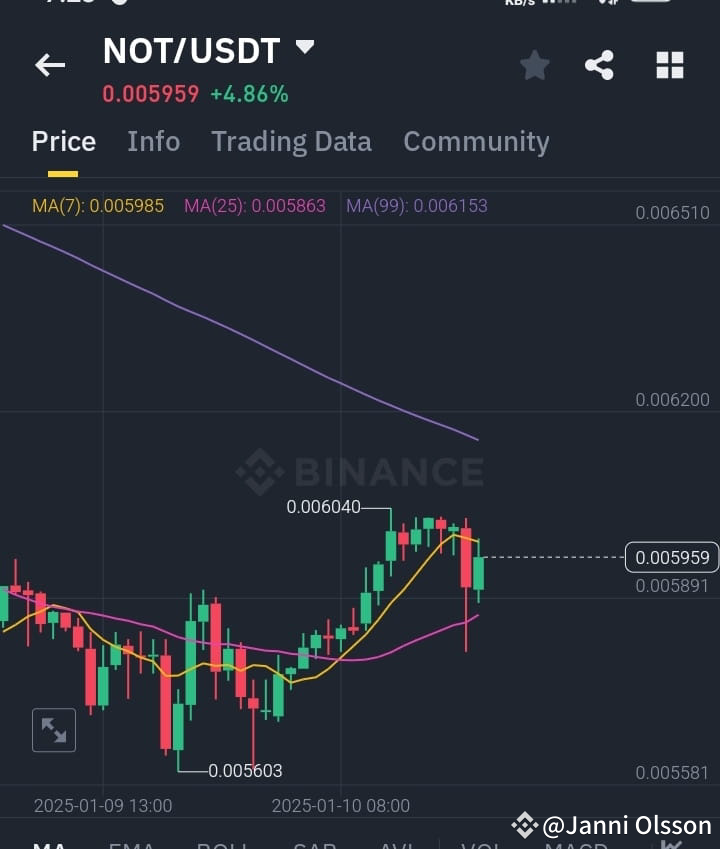 $NOT /USDT Trading Signal - Gradual Recovery in Progress | Janni Olsson on Binance Square