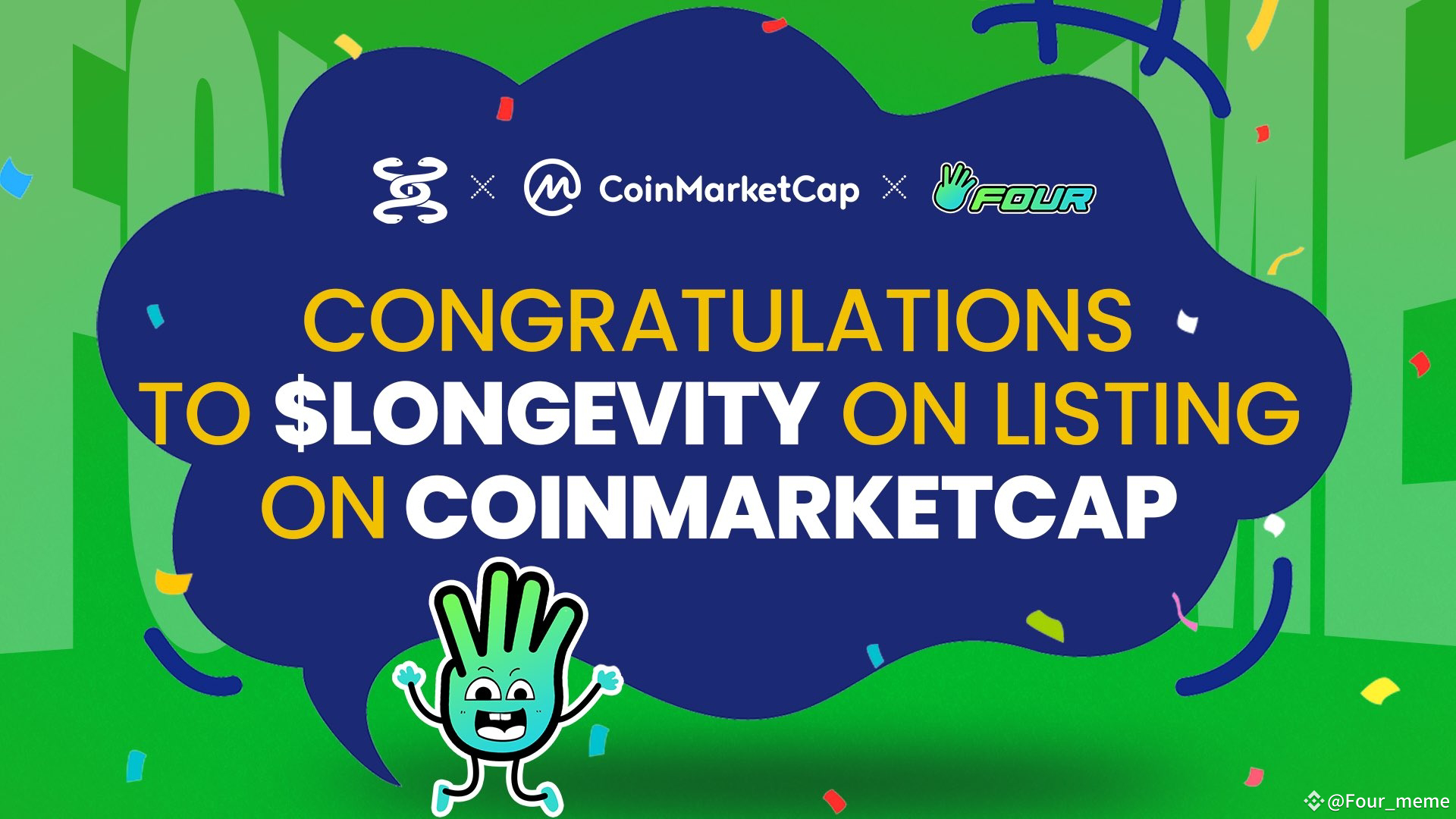 🎉 Big news! $LONGEVITY (@longevityBNB) is now officially li | Four_meme ...