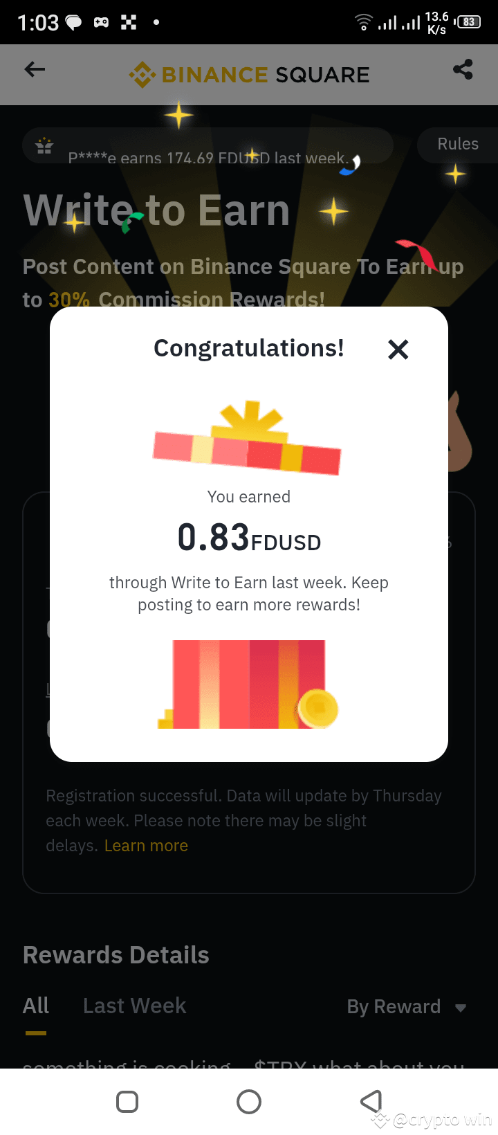 write to earn , #FDUSD‬⁩ $FDUSD | crypto win on Binance Square