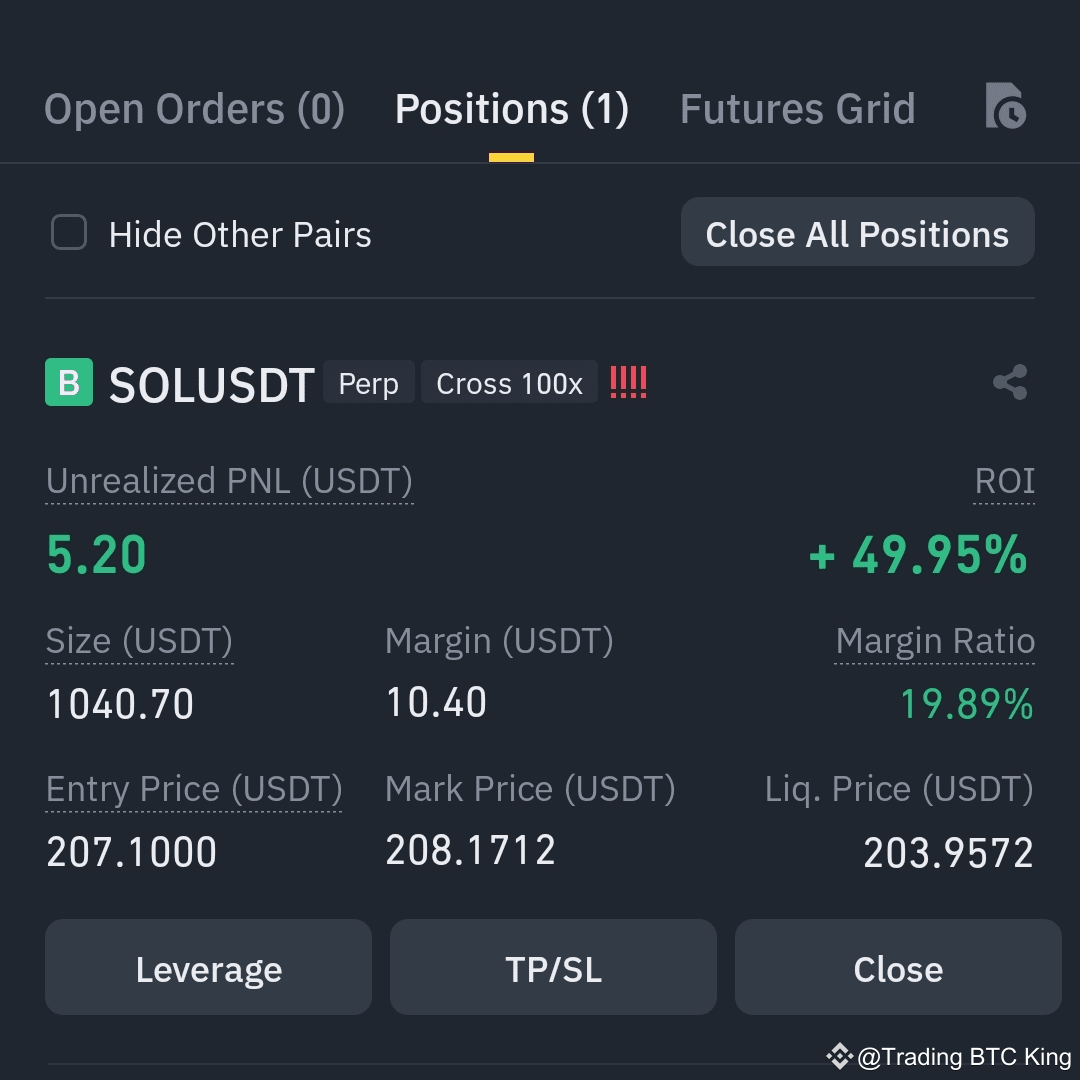 $SOL Anyone Expert Please Guide ?🙏 ️ Hold or Close? And | Trading BTC ...