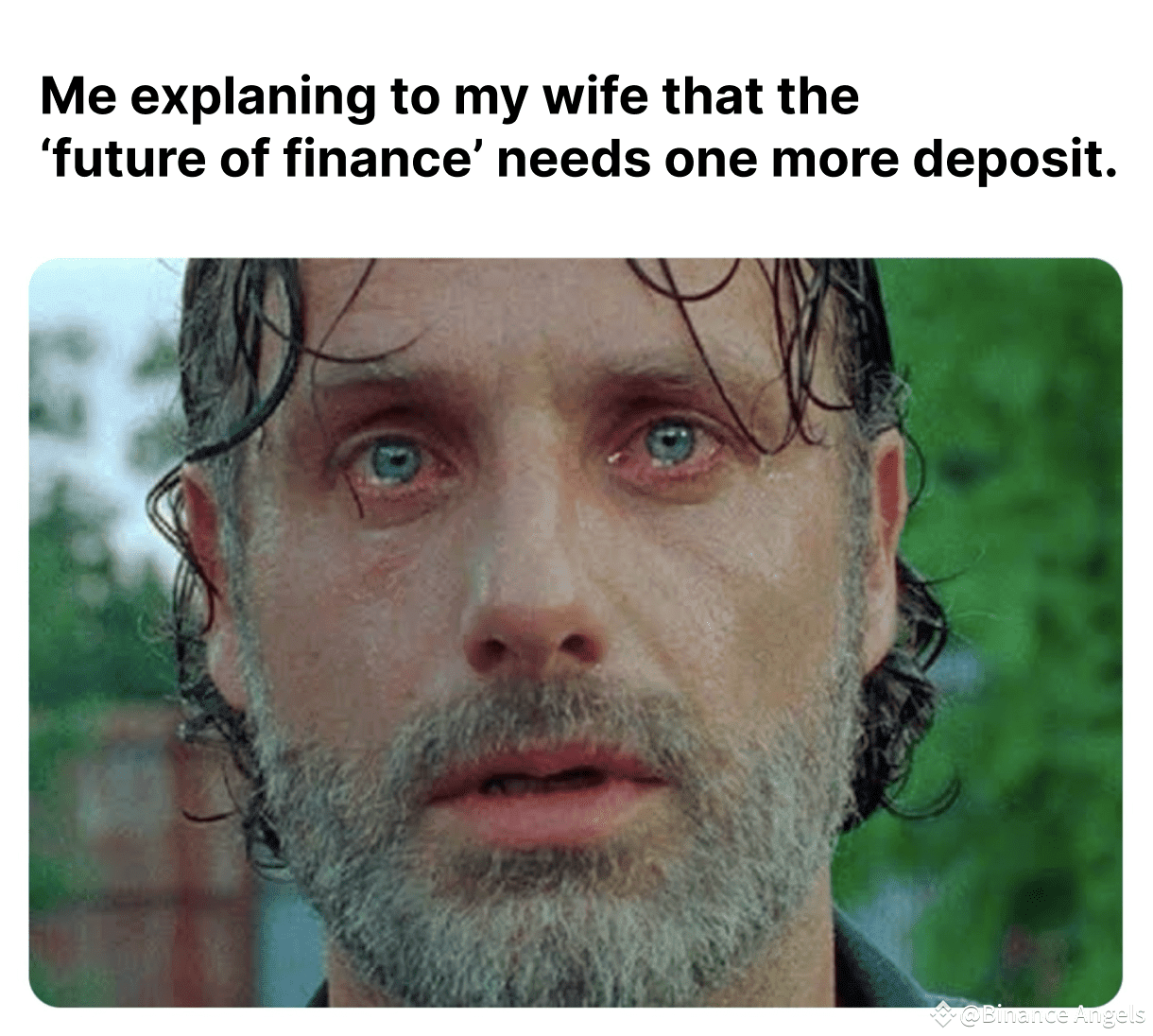 Today's morning discussion with my wife 😅 | Binance Angels on Binance ...