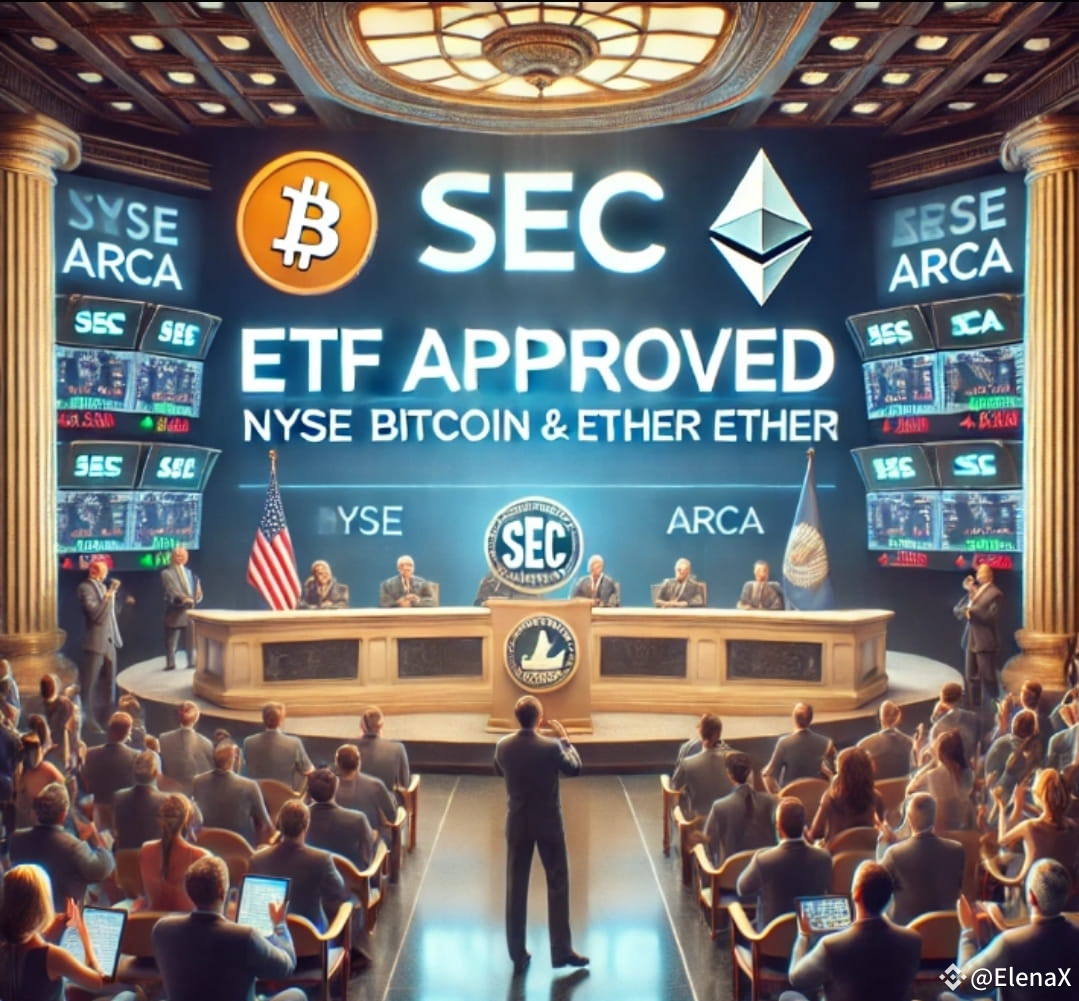 🚀 SEC Approves Bitwise Bitcoin & Ether ETF on NYSE Arca! 🚀 | ElenaX on Binance Square
