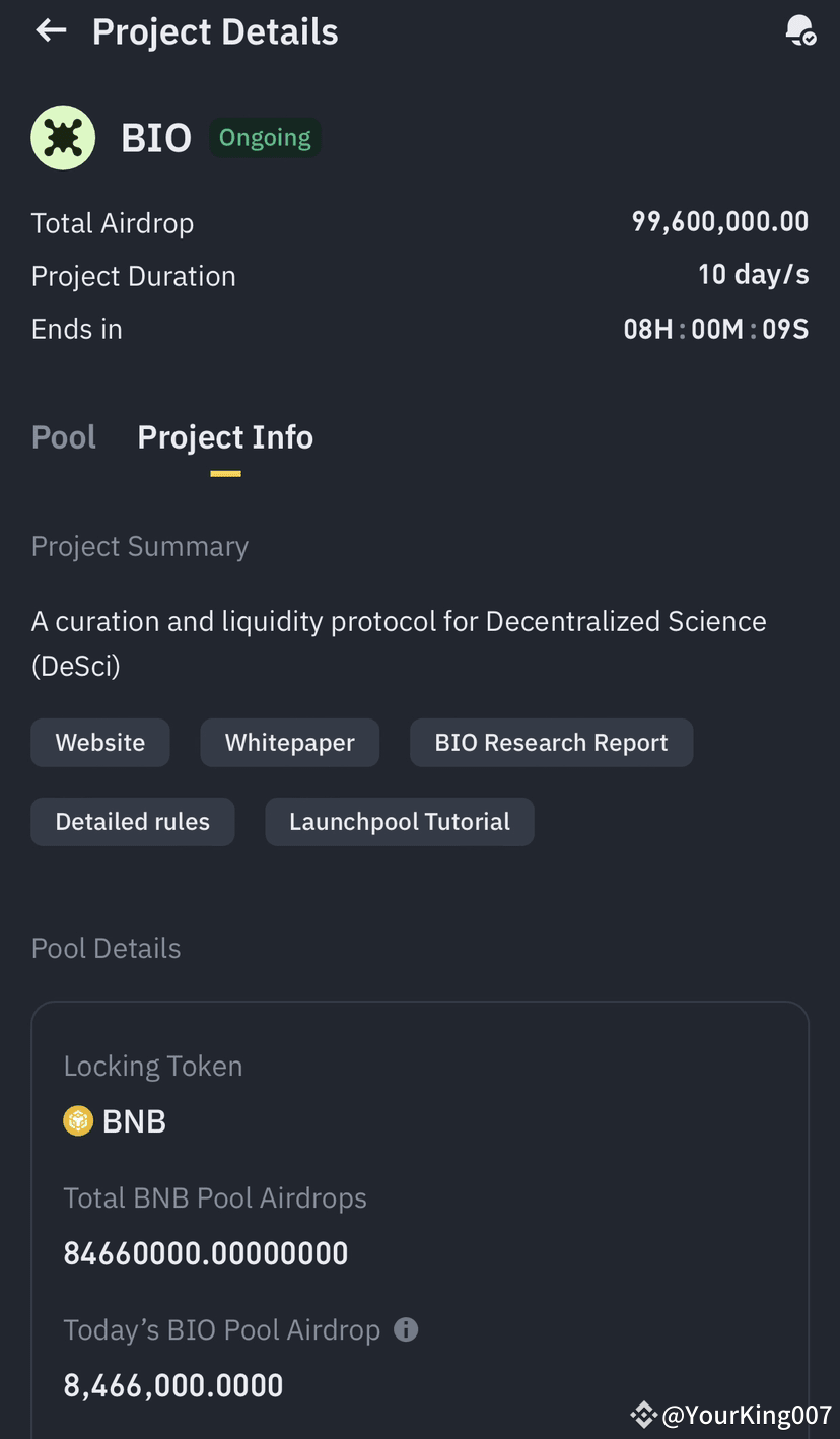 #Binance250Million The BIO token airdrop is nearing its end ...