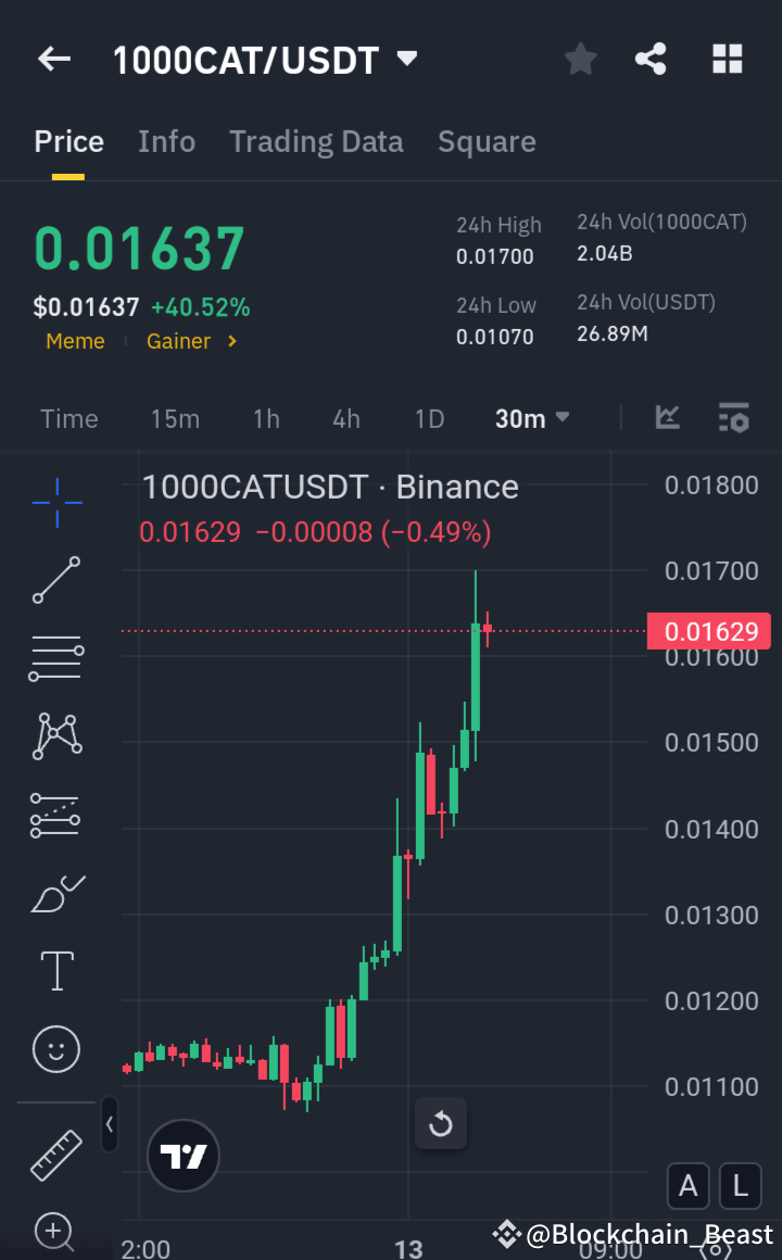 $1000CAT /USDT Market Update & Trading Setup 🚀 Massive Mom | Blockchain_Beast on Binance Square
