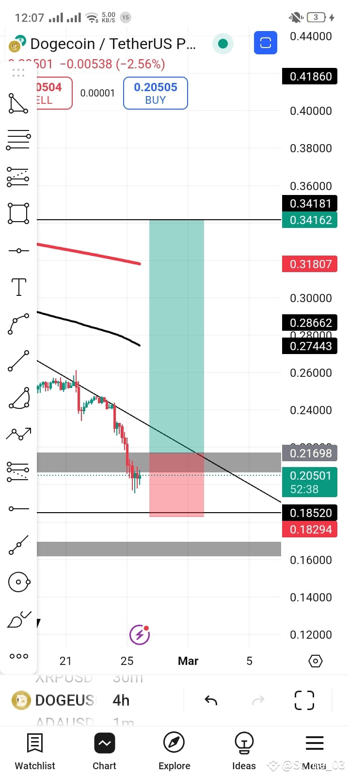 $DOGE reverse Trade #BinanceLaunchpoolRED #TraderProfile | Stone_03 on ...