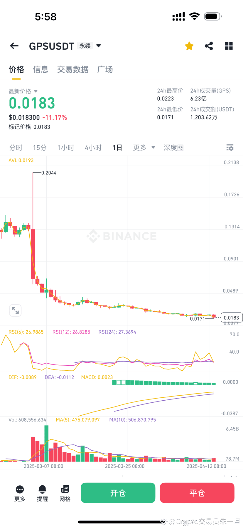 The new coin $gps is also a living hell. First, the selected | Crypto交易 ...