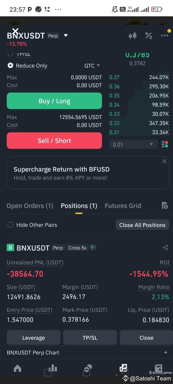 Experts please help hold or close? have heart falling | Satoshi Team on ...