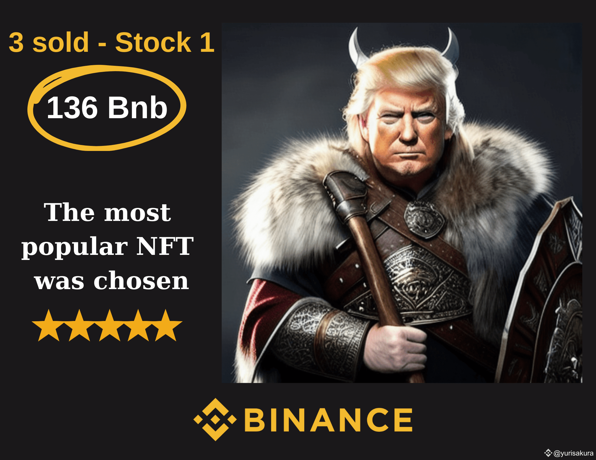 Trump NFT bullish 🚀🚀 $89,000 TRUMPNFT 👈👈🚀 (stok 1) # | yurisakura on ...