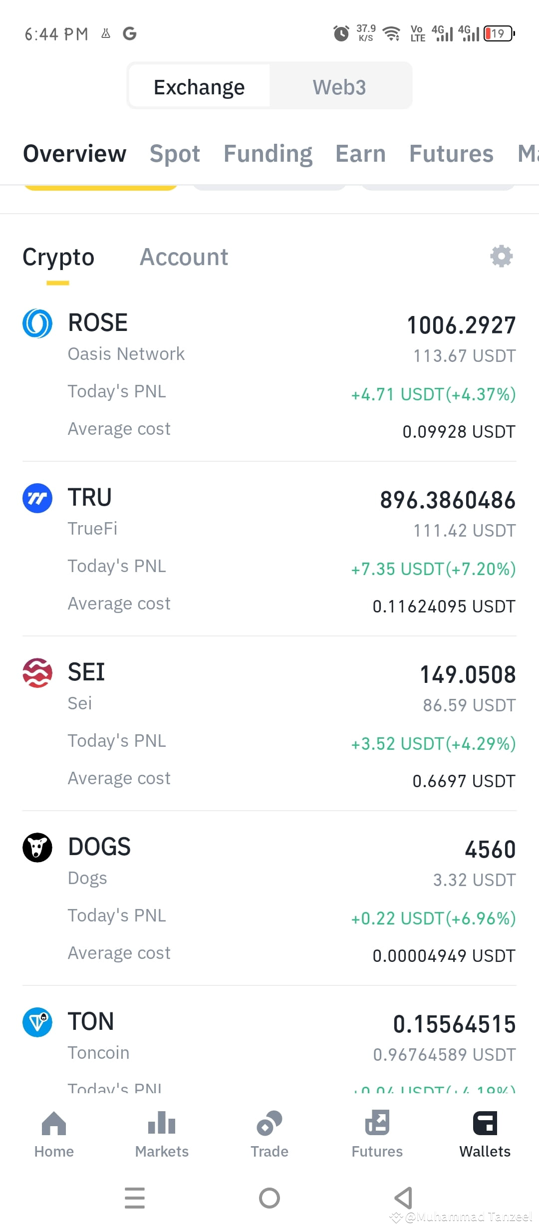 my holding is ok or not please tell me??? | Muhammad Tanzeel on Binance ...