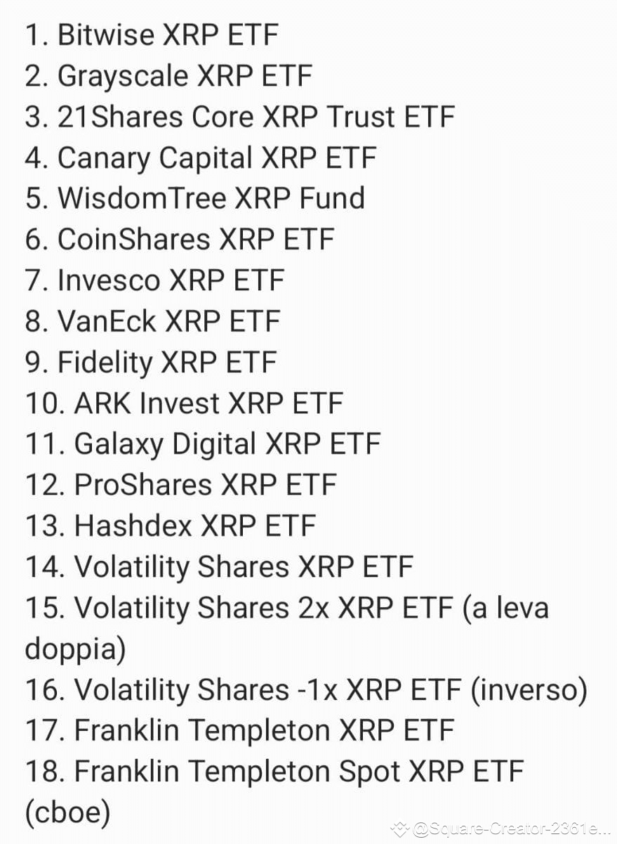 XRP$XRP 18 ETF funds waiting for Ripple. | alkng11 on Binance Square