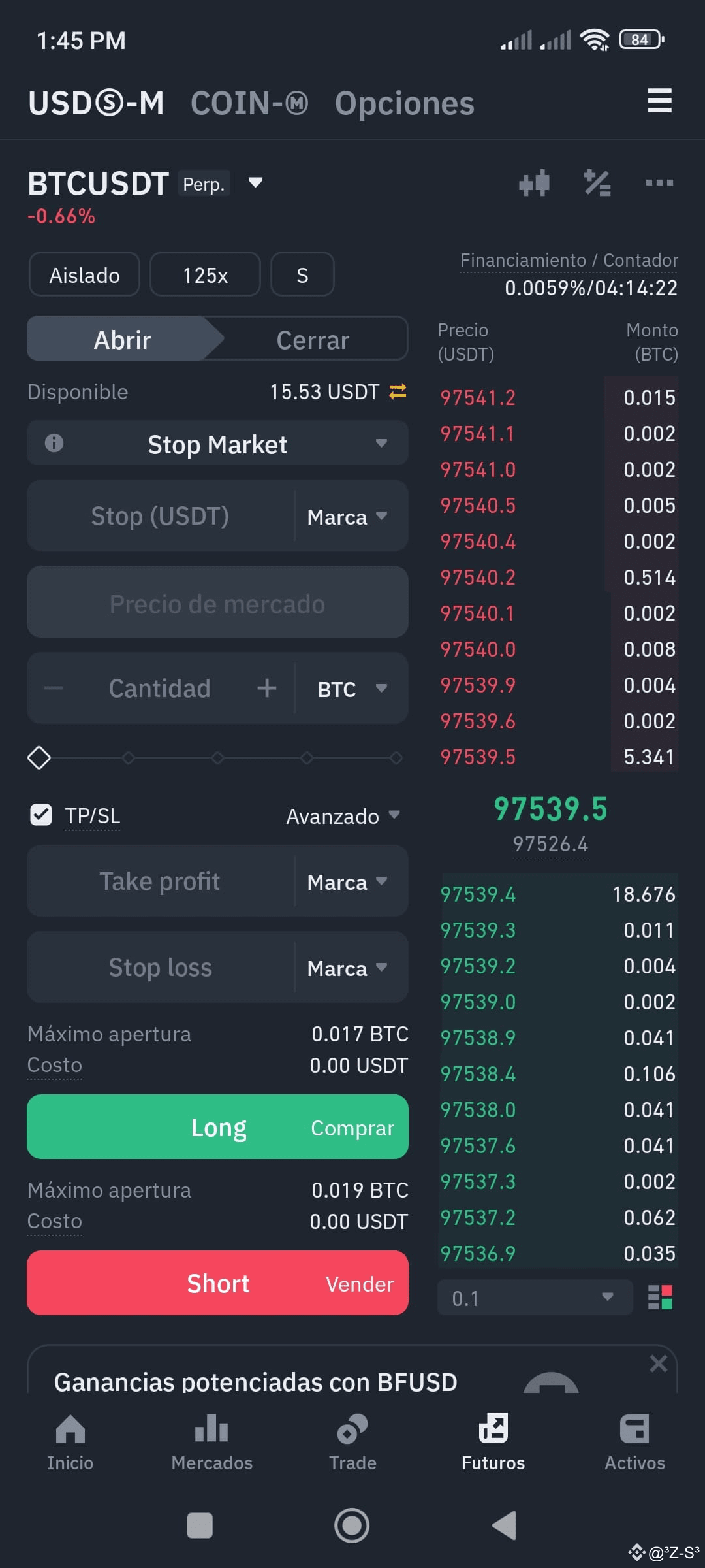 $BTC From $10 to $100 🔥 Balance $15 This is part of tryin | ³Z-S³ on ...