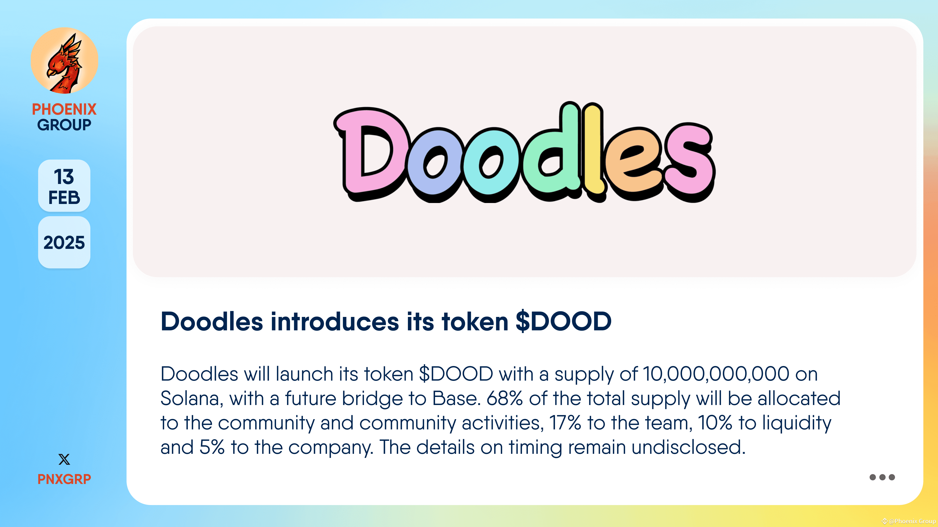 Doodles introduces its token $DOOD #Doodles will launch its | Phoenix ...