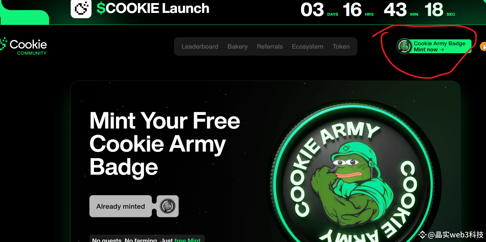 #cookie airdrop, free. Hurry up and mint NFT for free, arb | 空投猎人小布 on ...