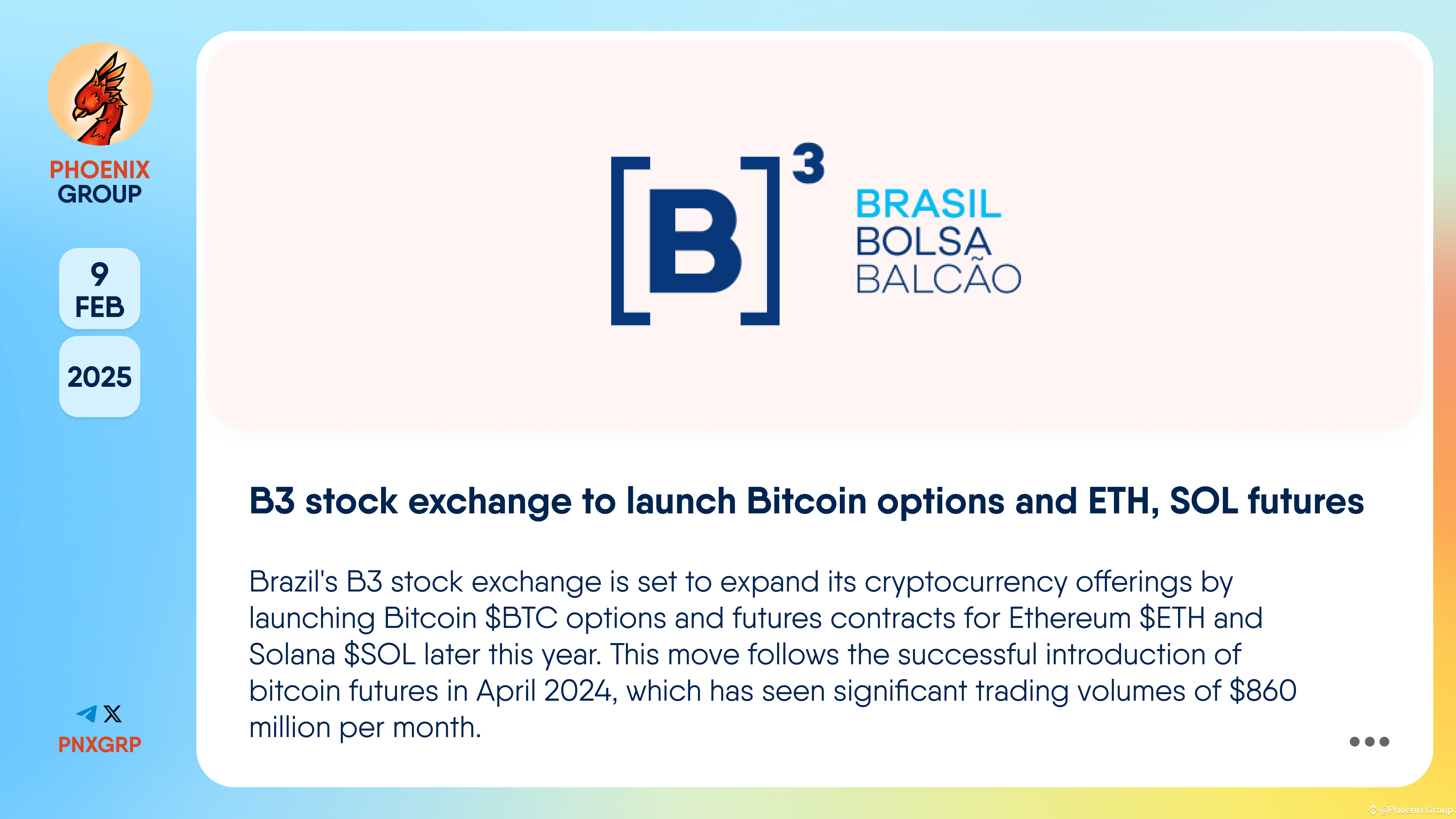 B3 stock exchange to launch Bitcoin options and ETH, SOL fut | Phoenix ...