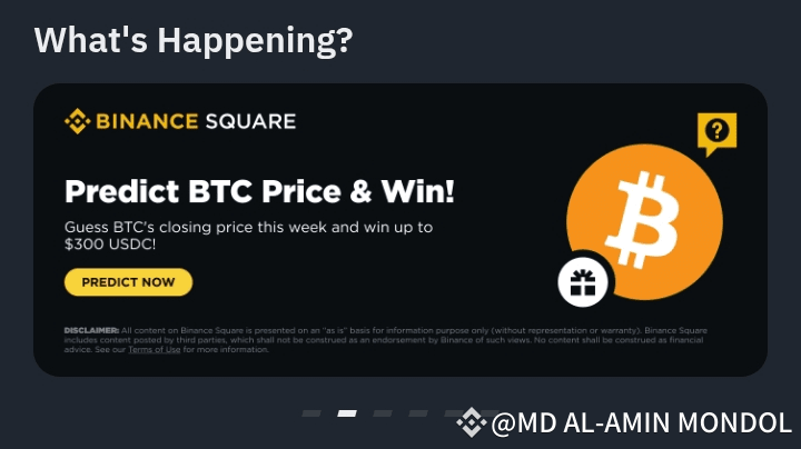Predict BTC Price & Win: Your Chance with Binance! 🚀 | MD AL-AMIN ...