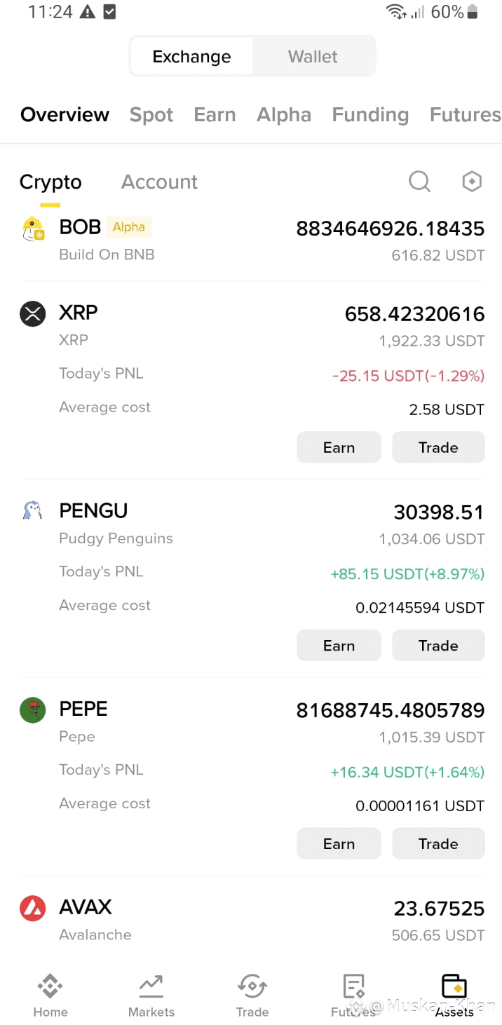 85+$ is enough for one day right $PENGU $PEPE $AVAX | Muskan-Khan on Binance Square