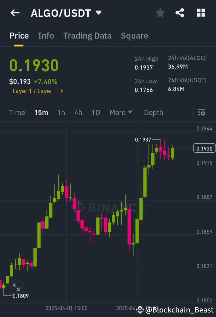$ALGO /USDT – Momentum Building for the Next Leg Up! ALGO j | Blockchain_Beast on Binance Square