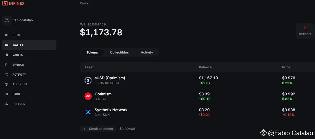 MOAR $OP & $SNX rewards on @infinex_app just for hodl $sUS | Fabio Catalao on Binance Square