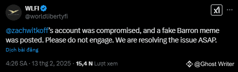 🔥HOT: The account of Zach Witkoff (co-founder of World Libe | Ghost ...