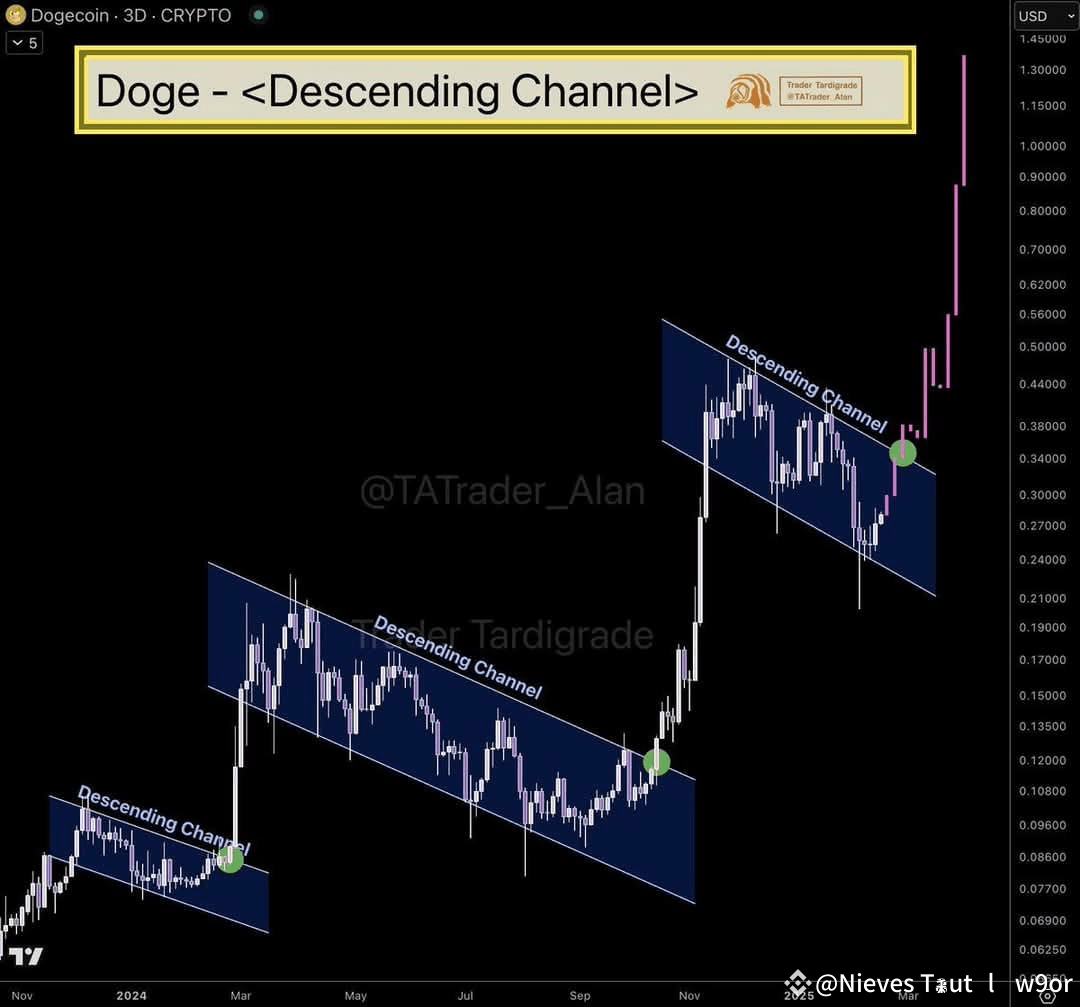 A #DOGE breakout from its current descending channel could p | Nieves ...