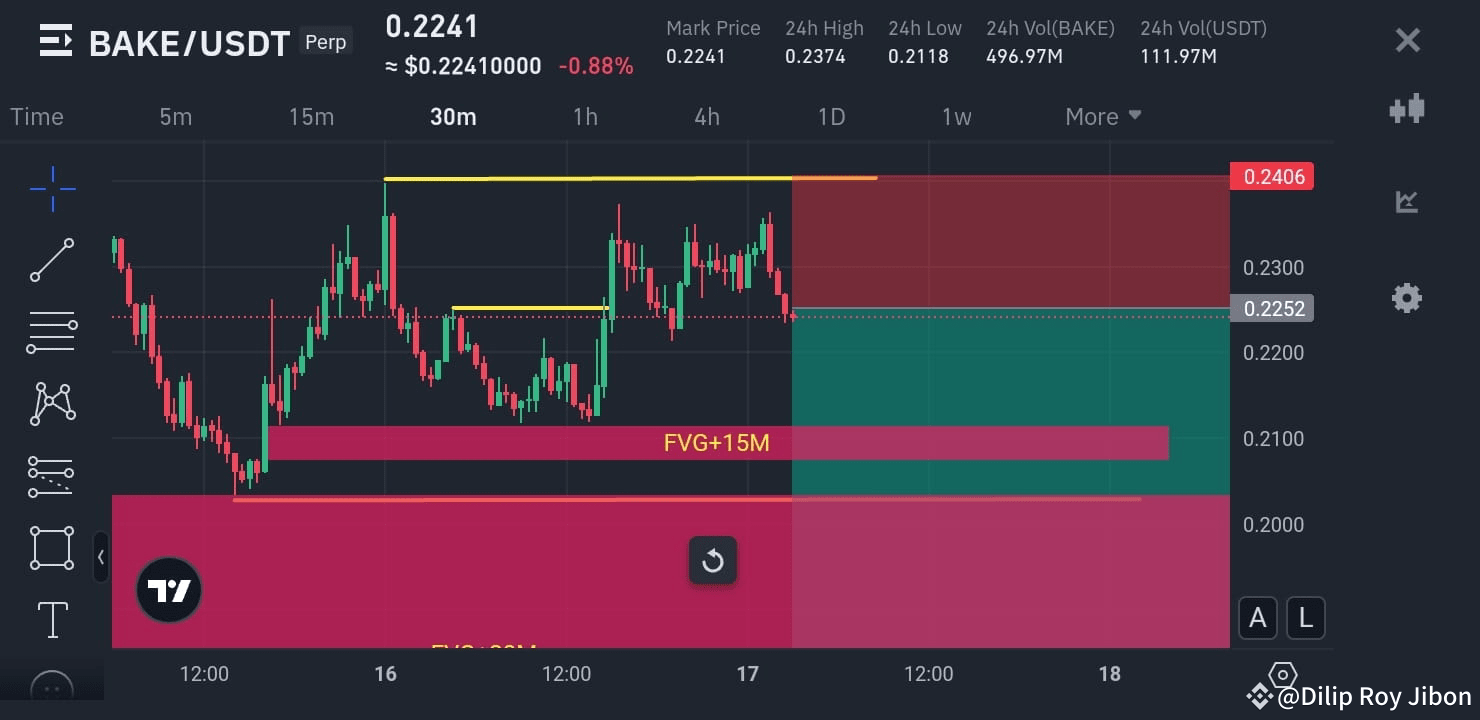 $BAKE /USDT trade Set-up 📌📍 📊 📊 ️Bearish Long-term trad | Dilip Roy Jibon on Binance Square