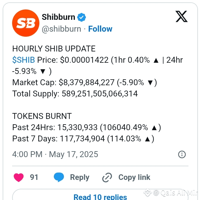 ALERT 🚨 🚨 🚨 🚨 $SHIB Shiba Inu Burn Rate Skyrockets, SH | Qais Ali Mir ...