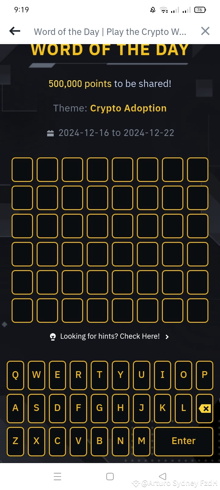 what is today's code? | Arturo Sydney FzdH on Binance Square