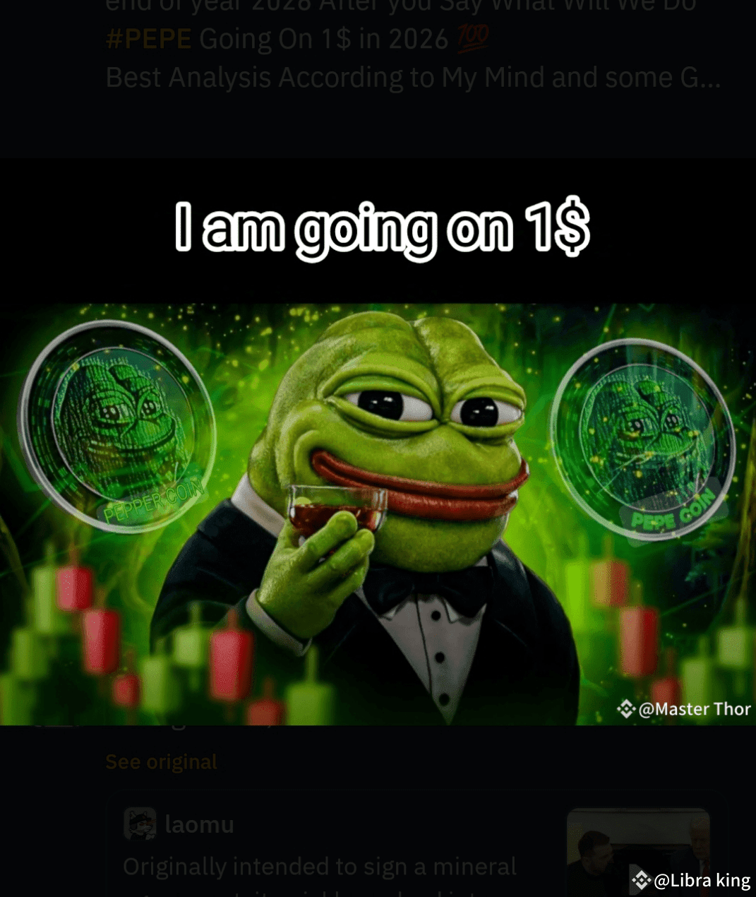 Don't take my word for it, but when PEPE reaches $1 by the e | Libra ...
