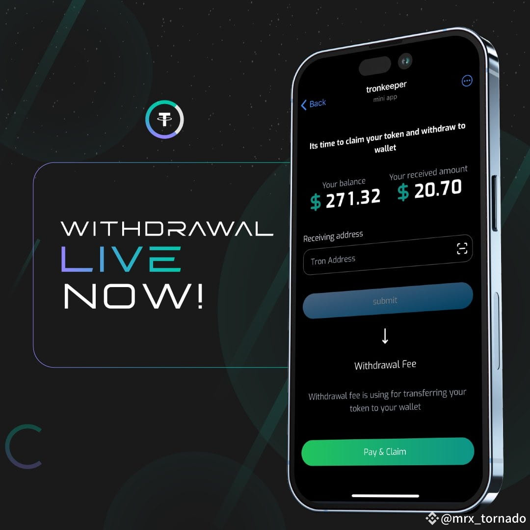🔥CLAIMING YOUR TOKENS IS NOW LIVE! 🔥 Tronkeeper users, th | MRX TORNADO ...