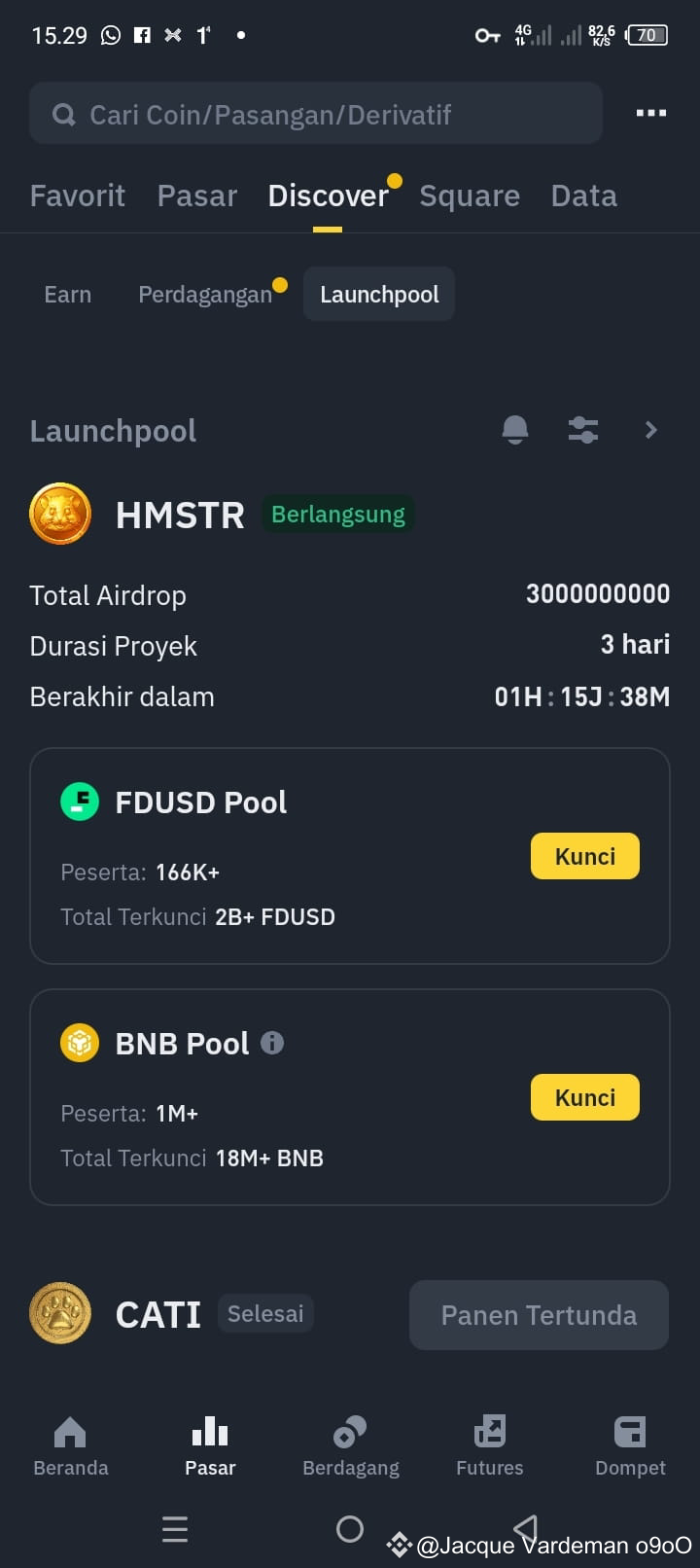 Các bạn ơi, nếu key BNB là 500 nghìn thì lãi mỗi giờ là bao | Jacque ...