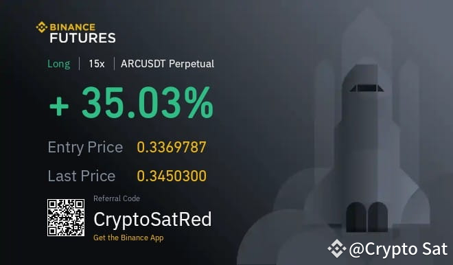 $ARC back to profits 🤑 #cryptosat | Crypto Sat on Binance Square
