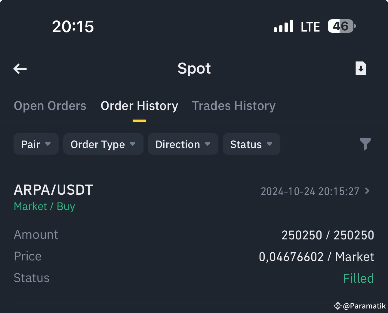 I added 250 thousand more#ARPAfrom this region. I will sell | Paramatik on Binance Square