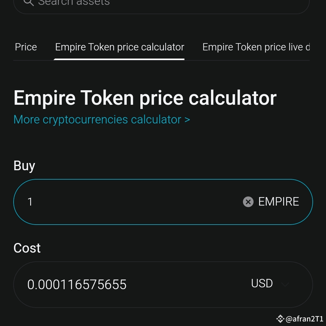 X Empire Token price 1 token = 0.0001 #XEmpire | afran2T1 on Binance Square