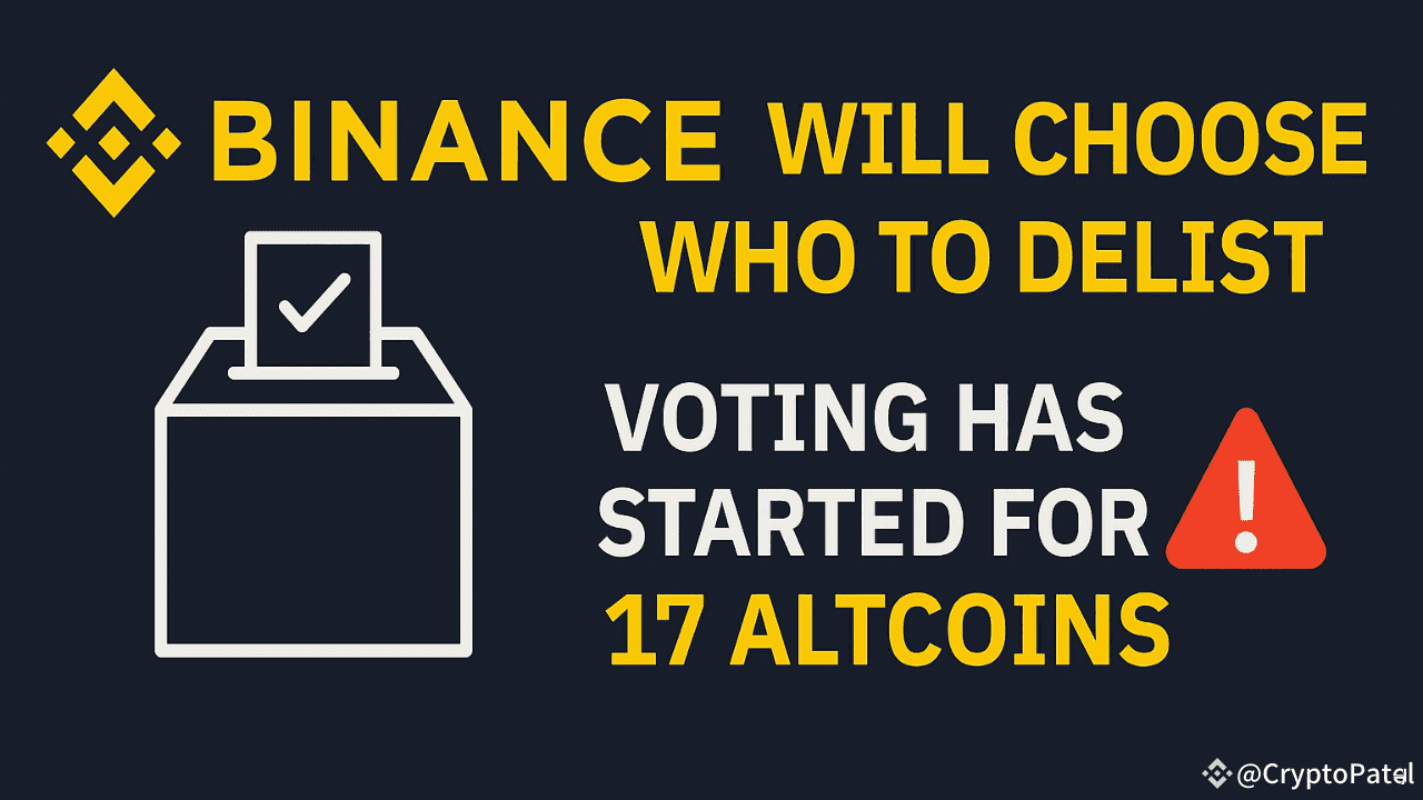 Binance Launches Second “Vote to Delist” Round – 17 Altcoins on the Line! | CryptoPatel on ...