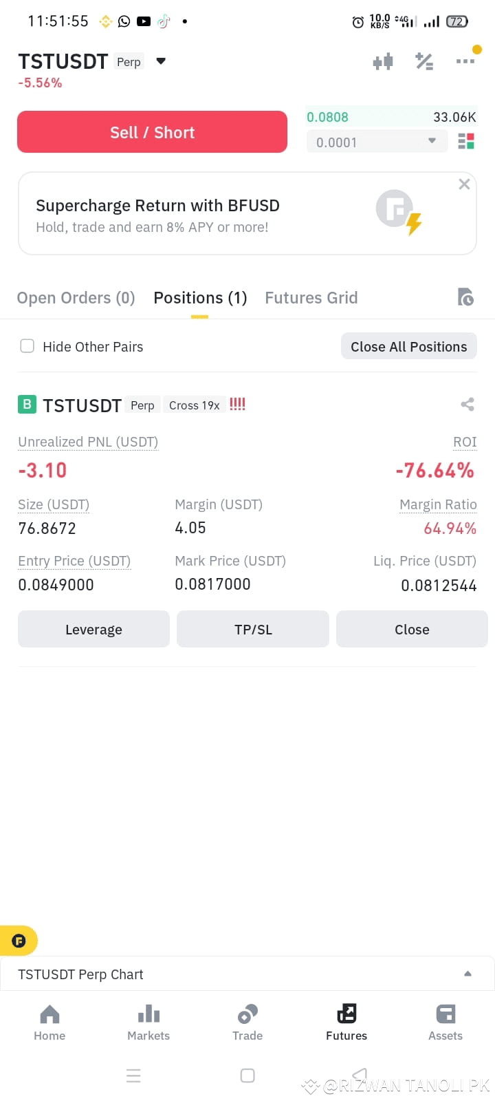$TST 3Rrd time liquidation done alhamdulillah | RIZWAN TANOLI PK on ...
