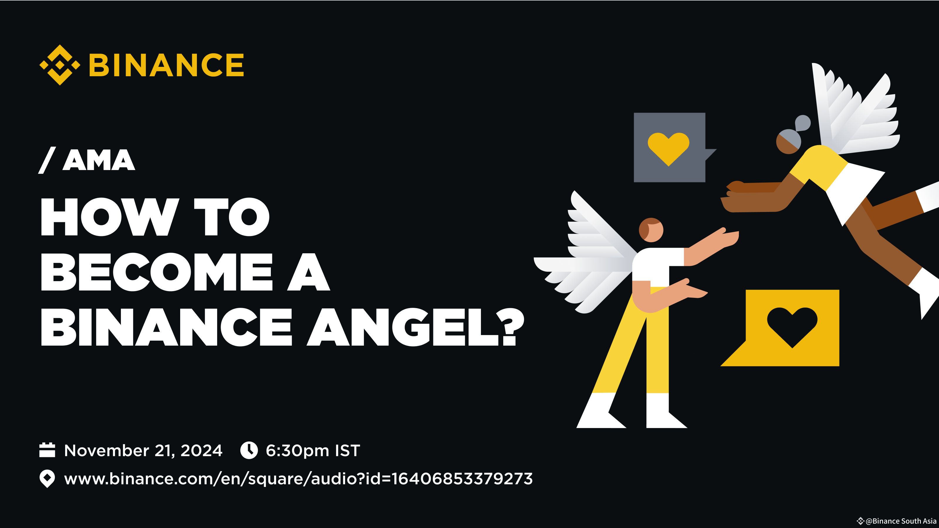 Want to become a Binance Angel? Join our AMA to discover how | Binance ...