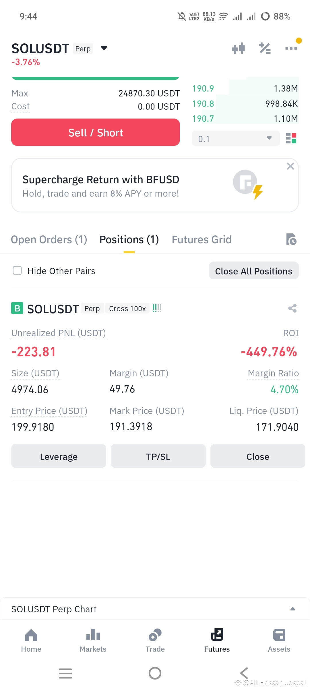 #Sol hold or close please guide | Ali Hassan Jaspal on Binance Square